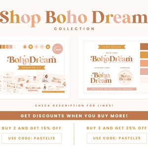 Email Signature Template Editable in Canva Boho Dream - Etsy