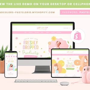 Shopify Theme Spring Colorful Customizable Colors Shopify Template ...
