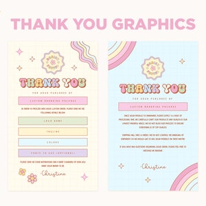 Branding Kit Danish Pastel Groovy Rainbow Aesthetic Canva Template ...