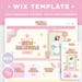 Wix Template in Peach Pink Orange Colors Cute Wix Website Theme ...