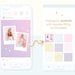 Instagram Posts Template Pastel Rainbow Colorful Bundle in Square ...
