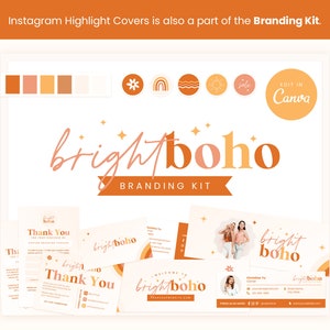 Instagram Highlight Covers Bright Boho Colors - Canva Editable Color ...