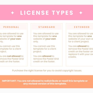 Wix Template in Peach Pink Orange Colors - Cute Wix Website Theme ...