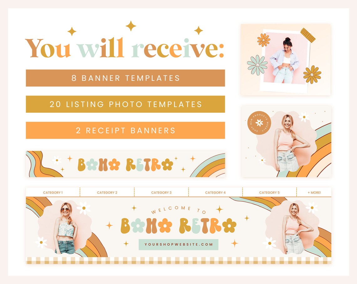 Etsy Shop Bundle Banner Templates Listing Photos and - Etsy
