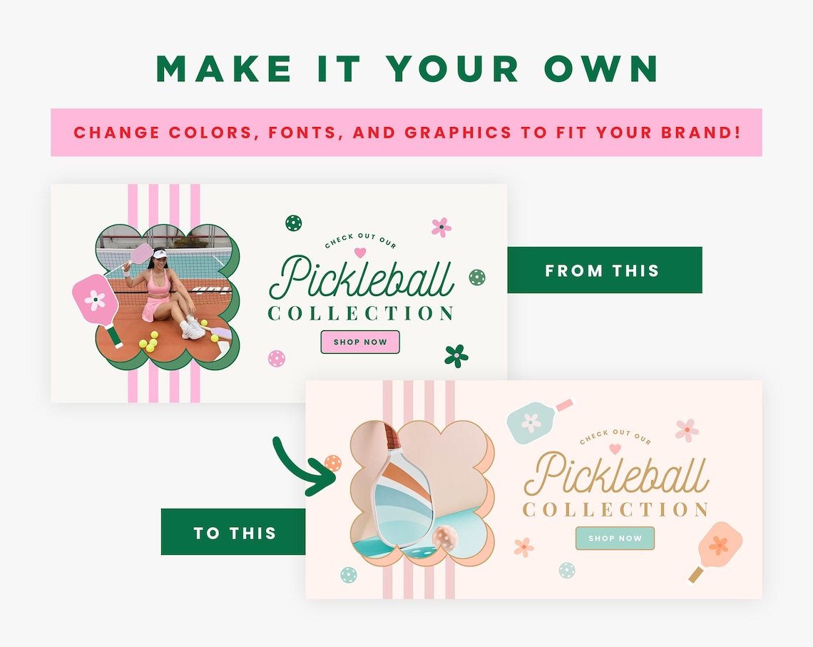 Shopify Theme Green and Pink Colors Customizable Shopify Template ...