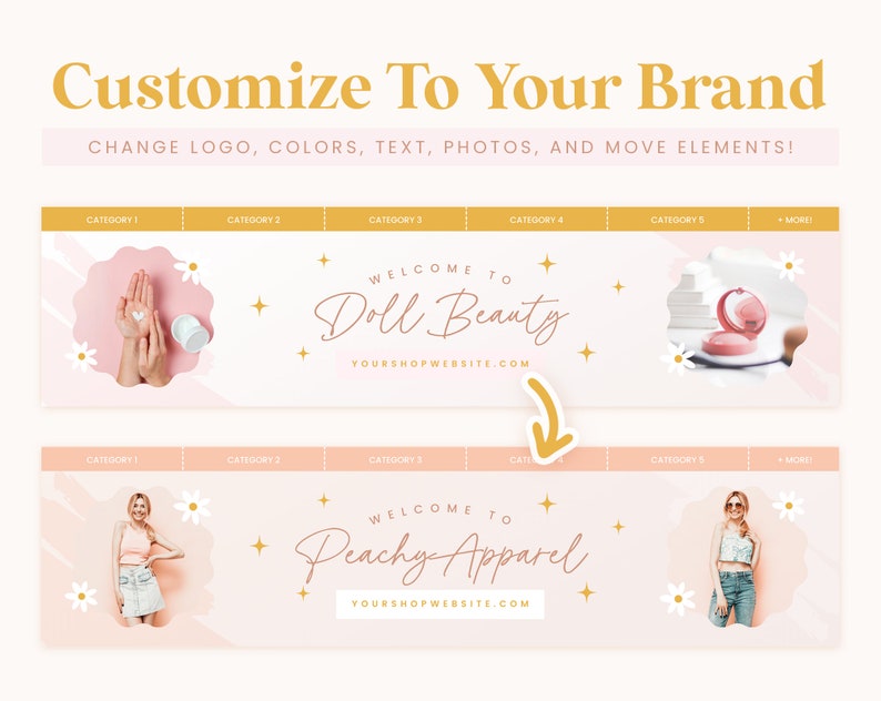 Etsy Shop Bundle Banner Templates Listing Photos and - Etsy