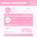 Email Signature Template Editable in Canva, Pink Sakura Cherry Blossoms ...