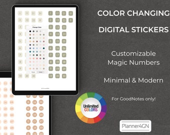 Changing Color Stickers - Etsy