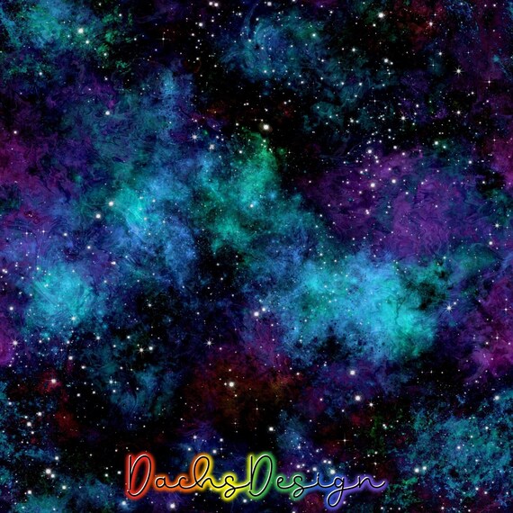 Colorful Galaxy Fabric