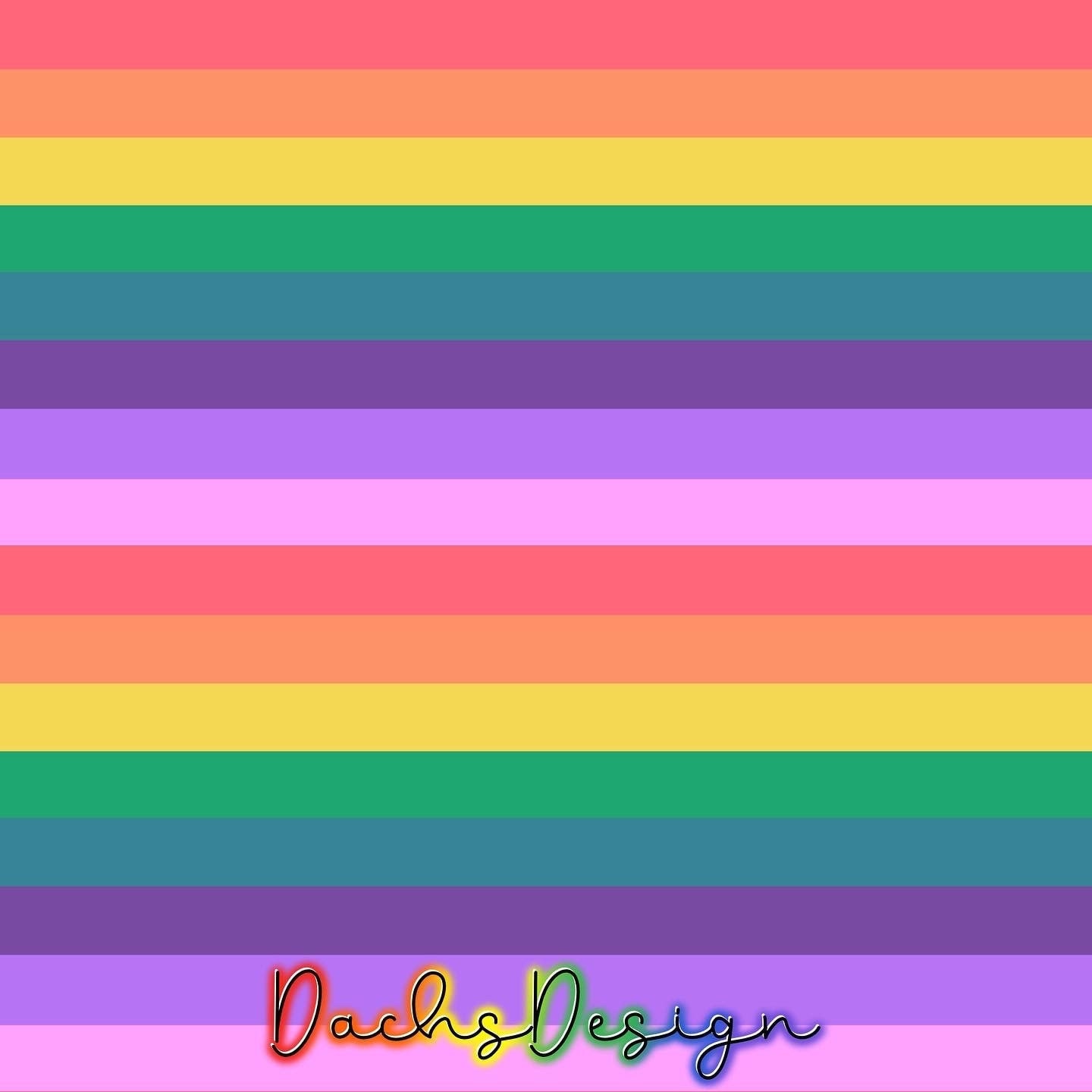 Horizontal Rainbow Stripes