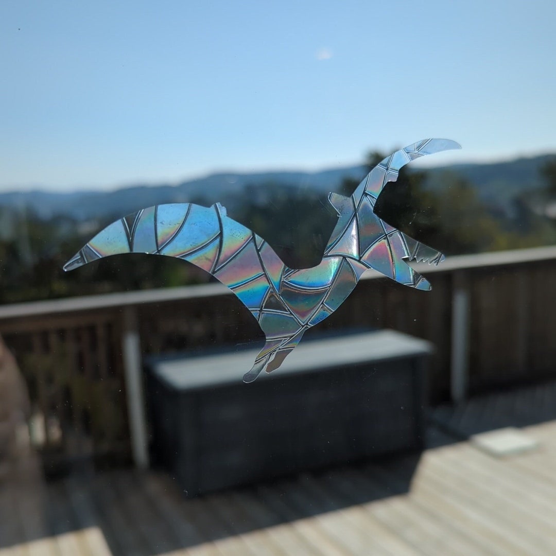 Pterodactyl Dinosaur Rainbow Suncatcher, Window Sticker, Window Cling ...