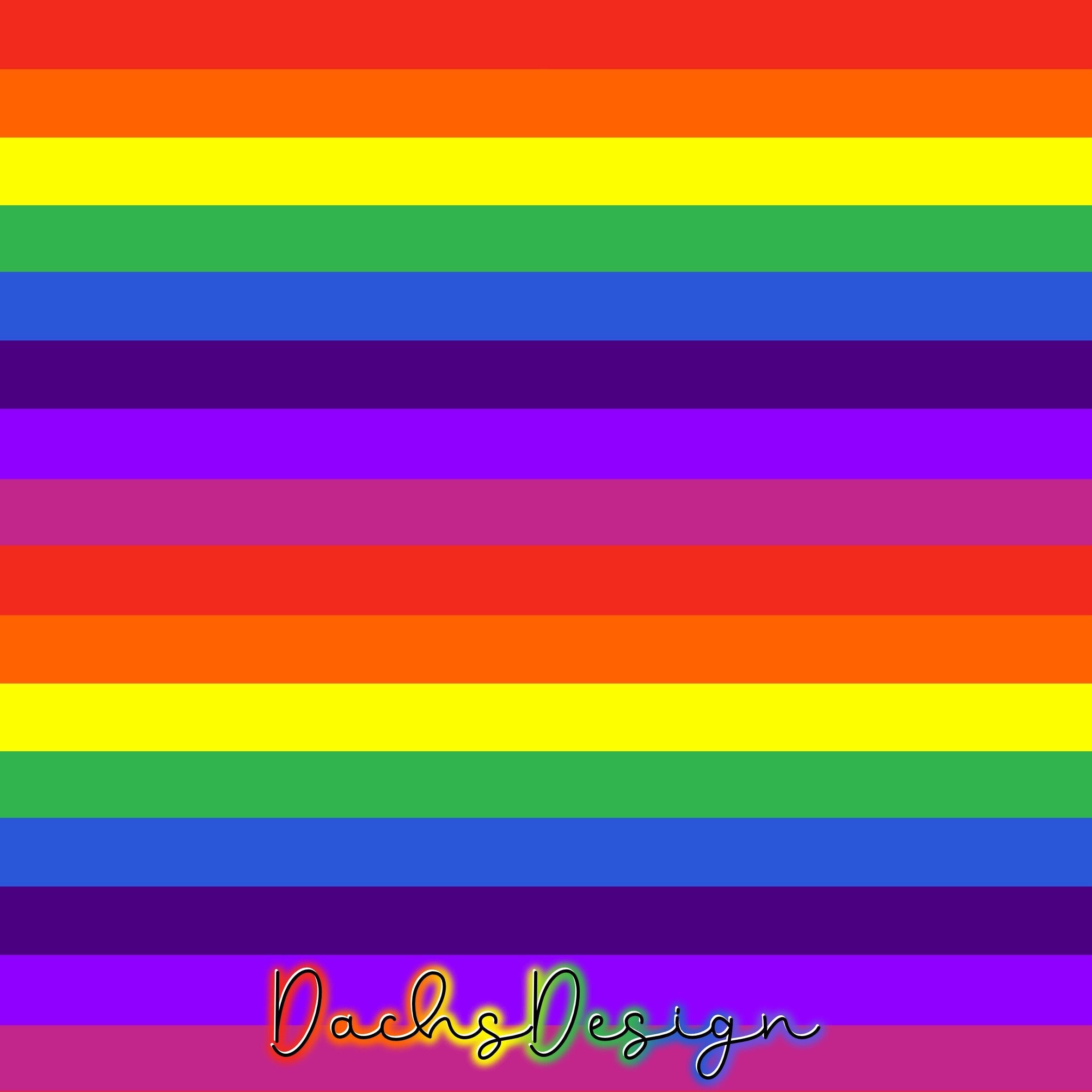 Bright Rainbow Stripes