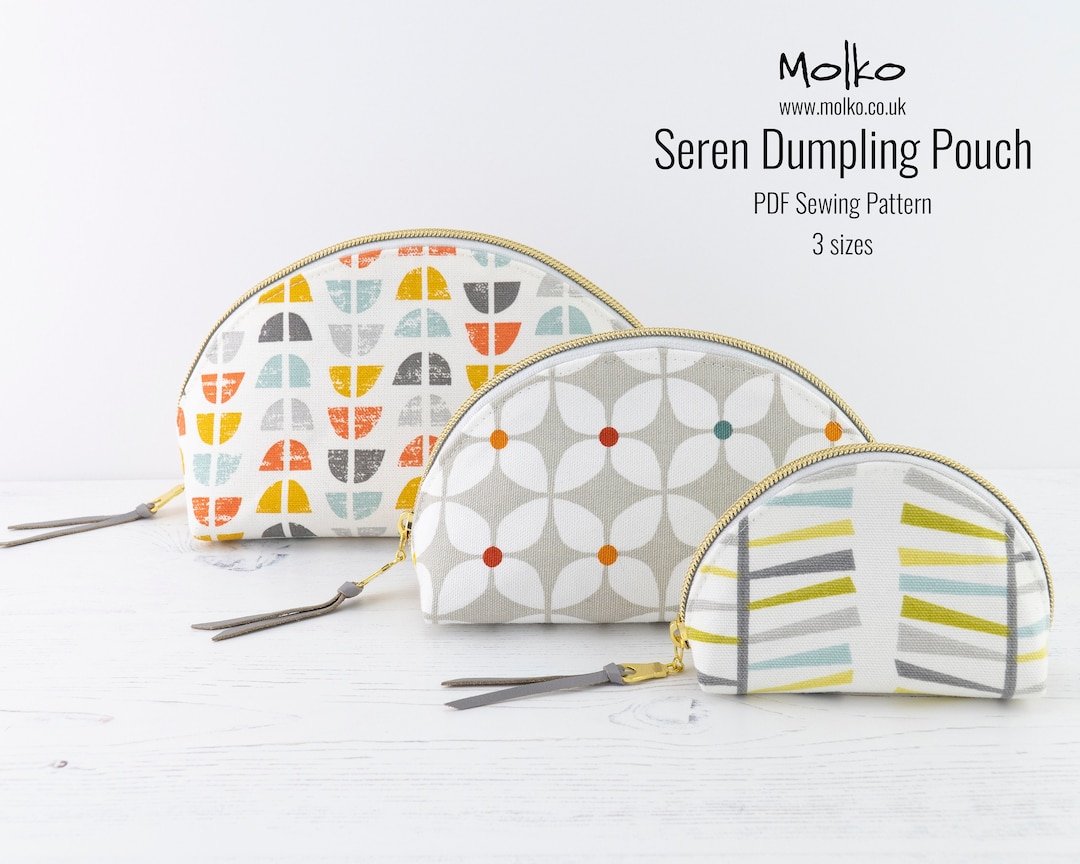 Seren Dumpling Pouch PDF Sewing Pattern / Sewing Tutorial / Dumpling ...