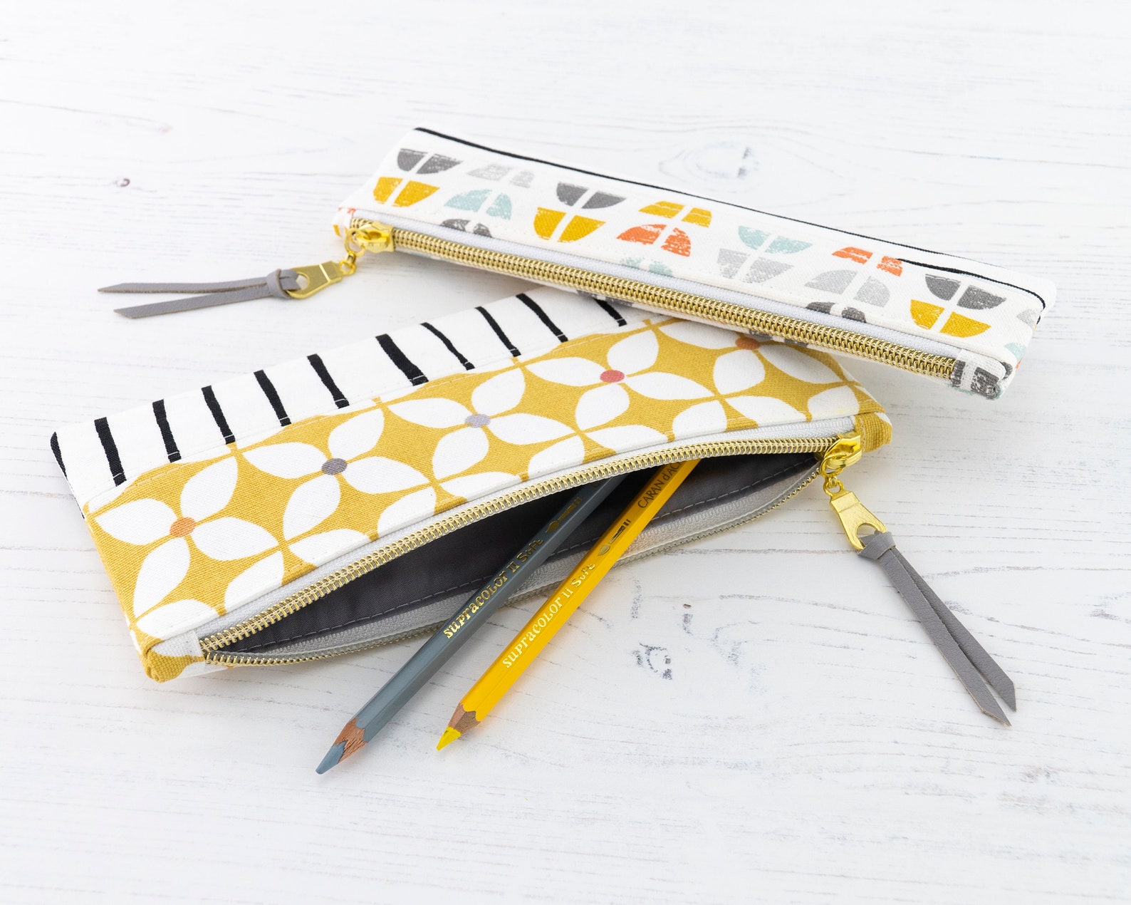 Pencil Case Pdf Sewing Pattern Sewing Tutorial Flat Zipper Etsy