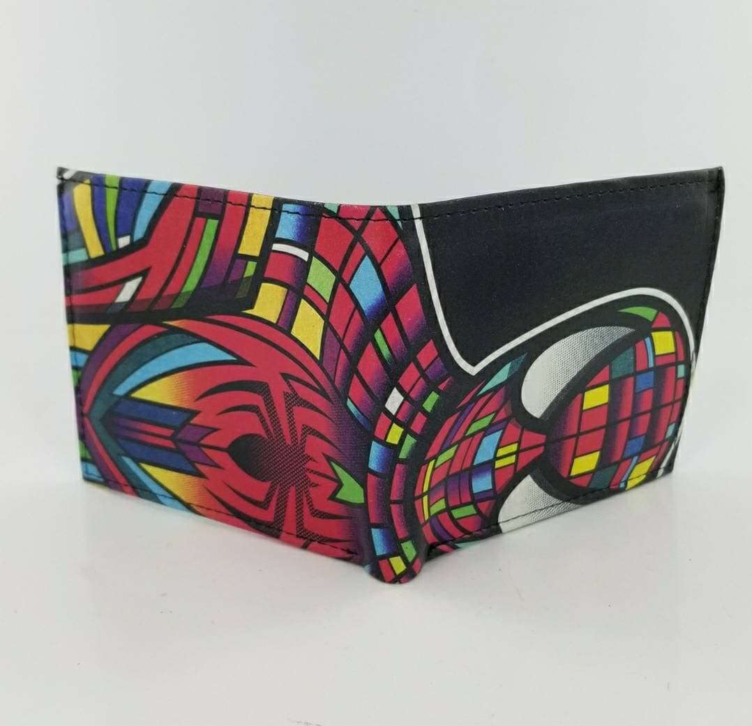 Superhero Leather Bifold WalletGenuine Handmade Multicolored | Etsy