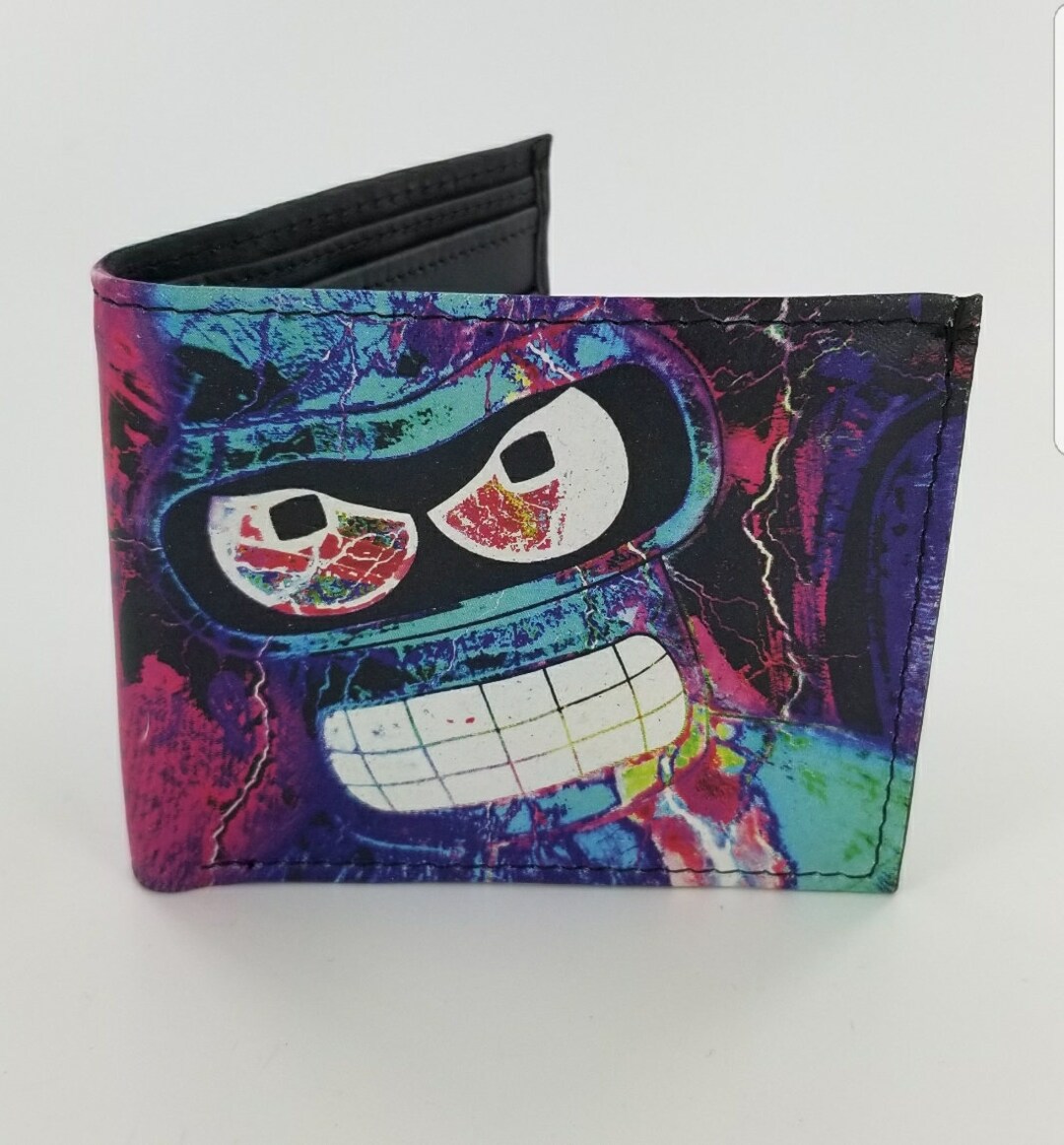 Handcrafted Cartoon Character Leather Bifold Wallet,gifts,christmas ...