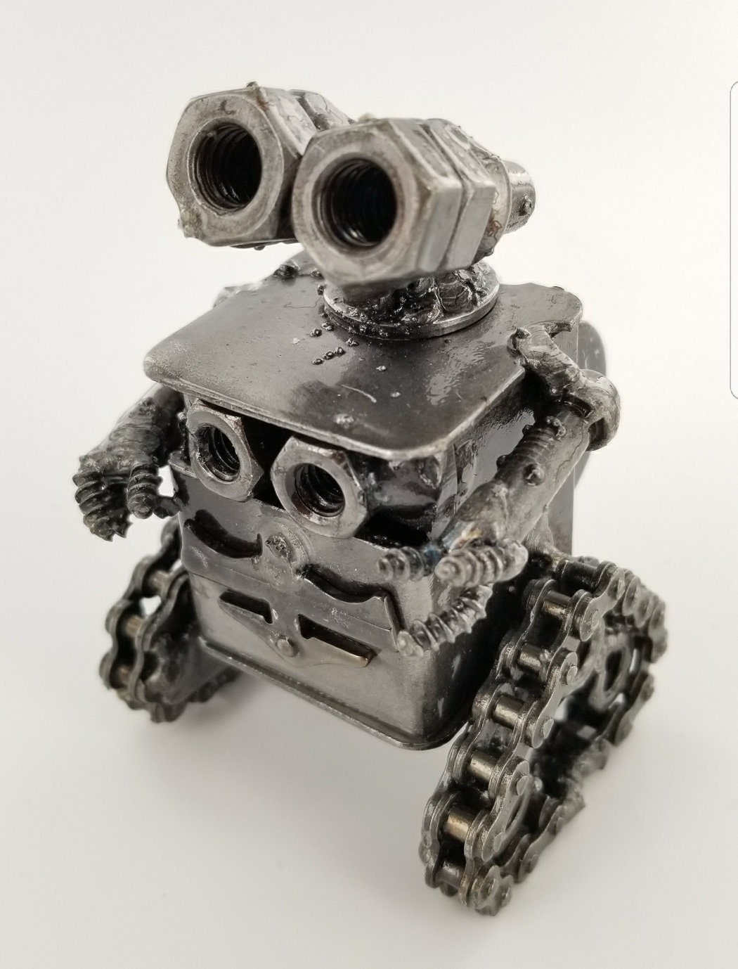 Wall-e Recycled Scrap Metal Statue,handmade Steel,cartoon Inspired.made ...