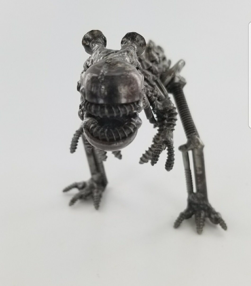 Recycled Metal T Rex Art Statuehandwelded Steel Scrap - Etsy