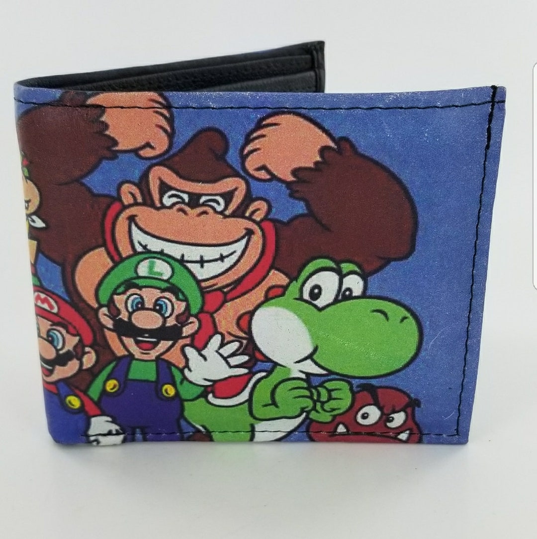 Video Game Inspired Leather Wallet Handmade Bifold Wallet,unique Gifts ...