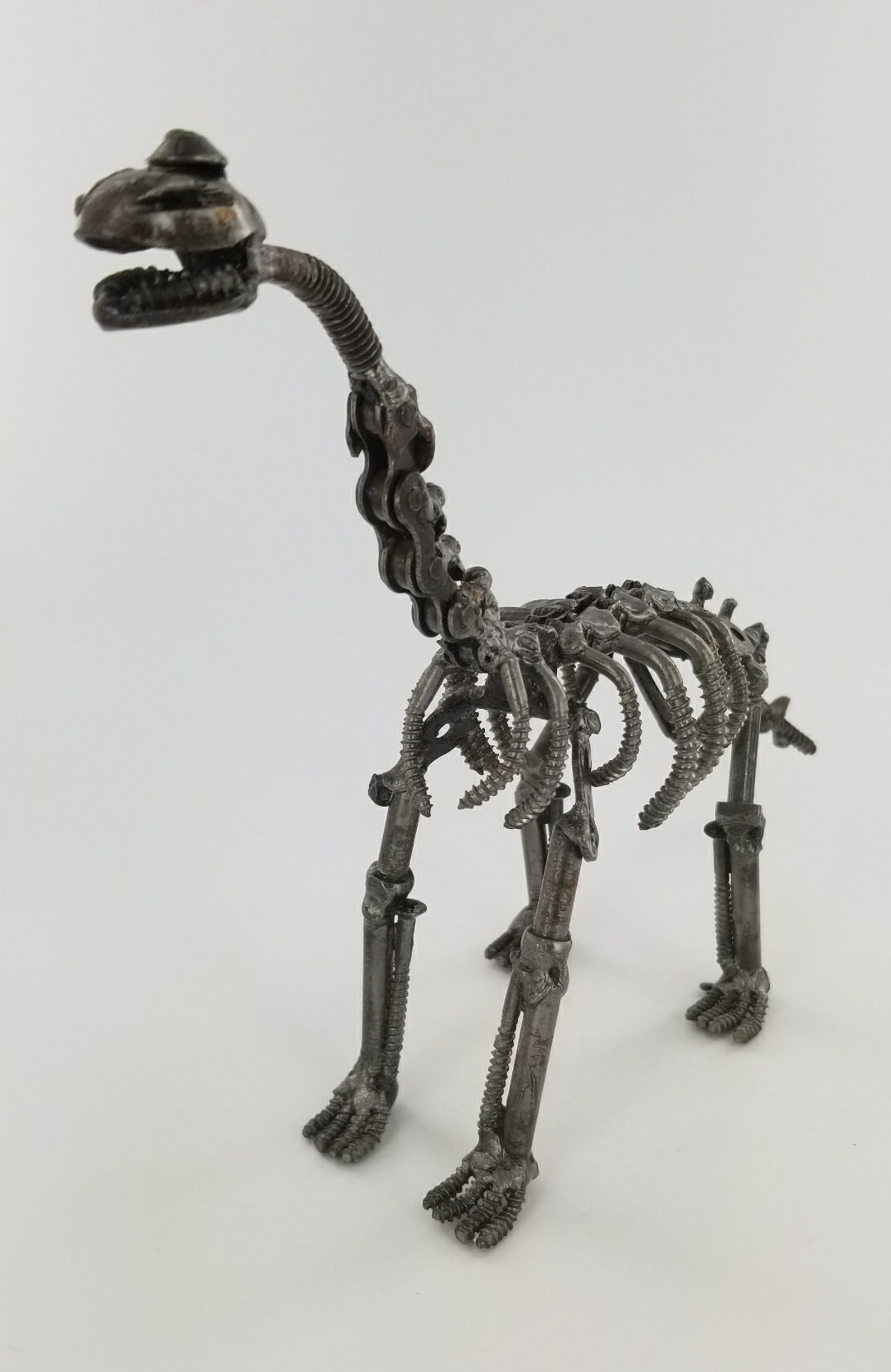 Recycled Metal Brontosaurus Art Statuehandwelded Steel Scrap - Etsy
