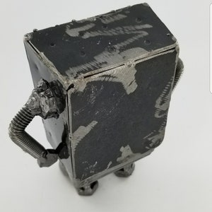 SPONGEBOB SQUAREPANTS Cartoon Inspired Handmade Recycled Metal Statue ...
