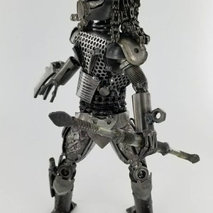 RECYCLED STEEL PREDATOR Handmade Metal Art Statue,scrap Sculpture,10.5 ...
