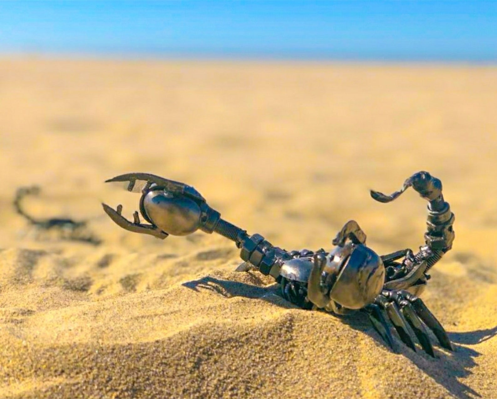 Recycled Metal Scorpion Art Statue,handwelded Steel Scrap Sculpture ...