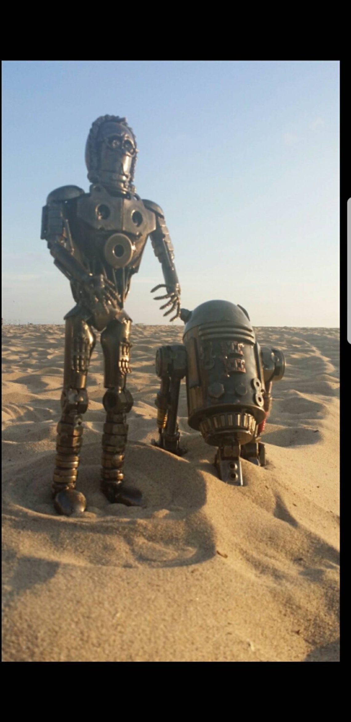 Handmade R2D2 Recycled Functional Metal Art Statue With a Flip Top ...