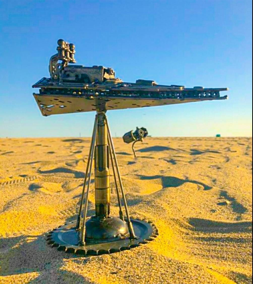Star DestroyerStar Wars Inspired Handmade Recycled Metal Art | Etsy