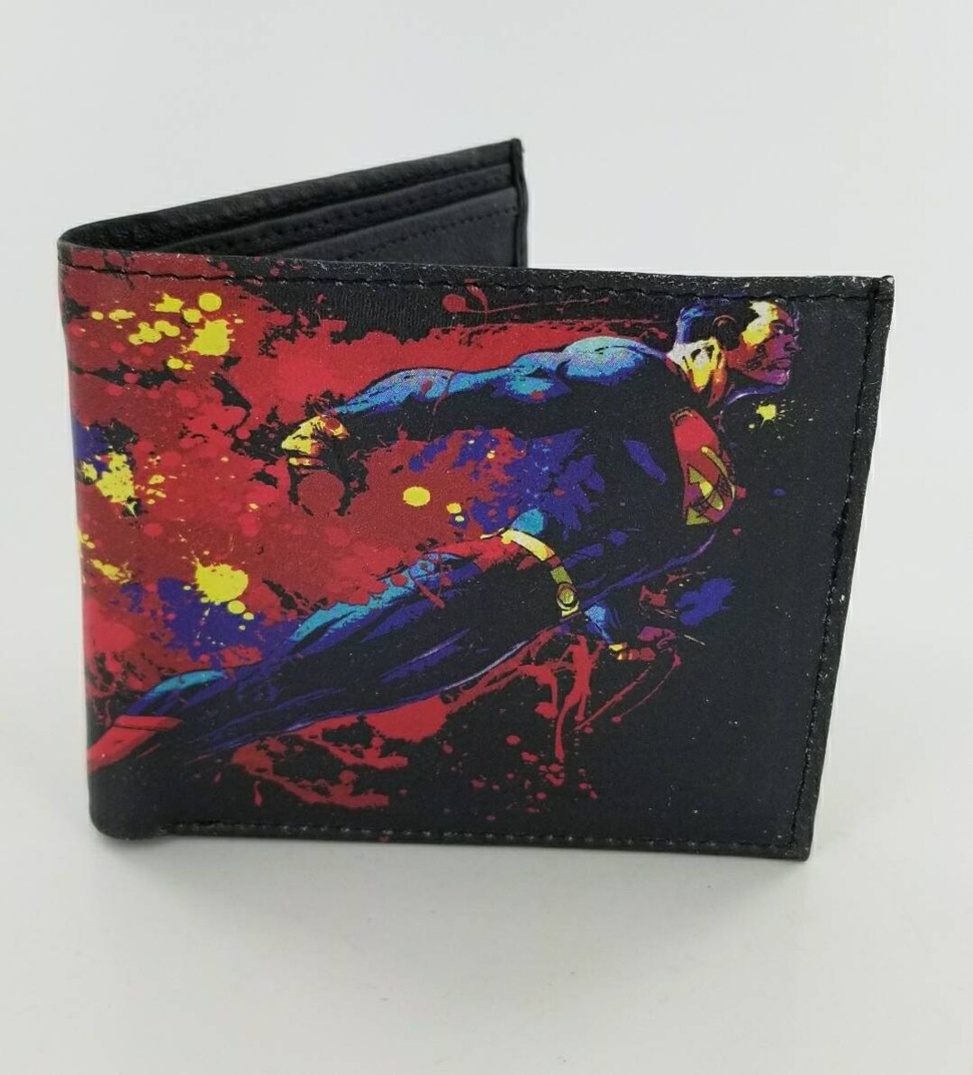 Genuine Handcrafted Leather Superhero Inspired Bifold Wallet.complete ...