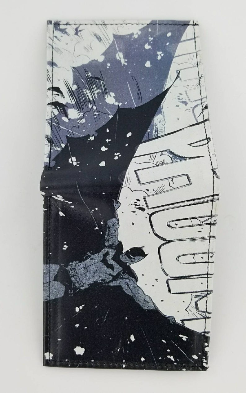 Superhero Leather Bifold Wallet,action Hero Comic Book Wallet,genuine ...
