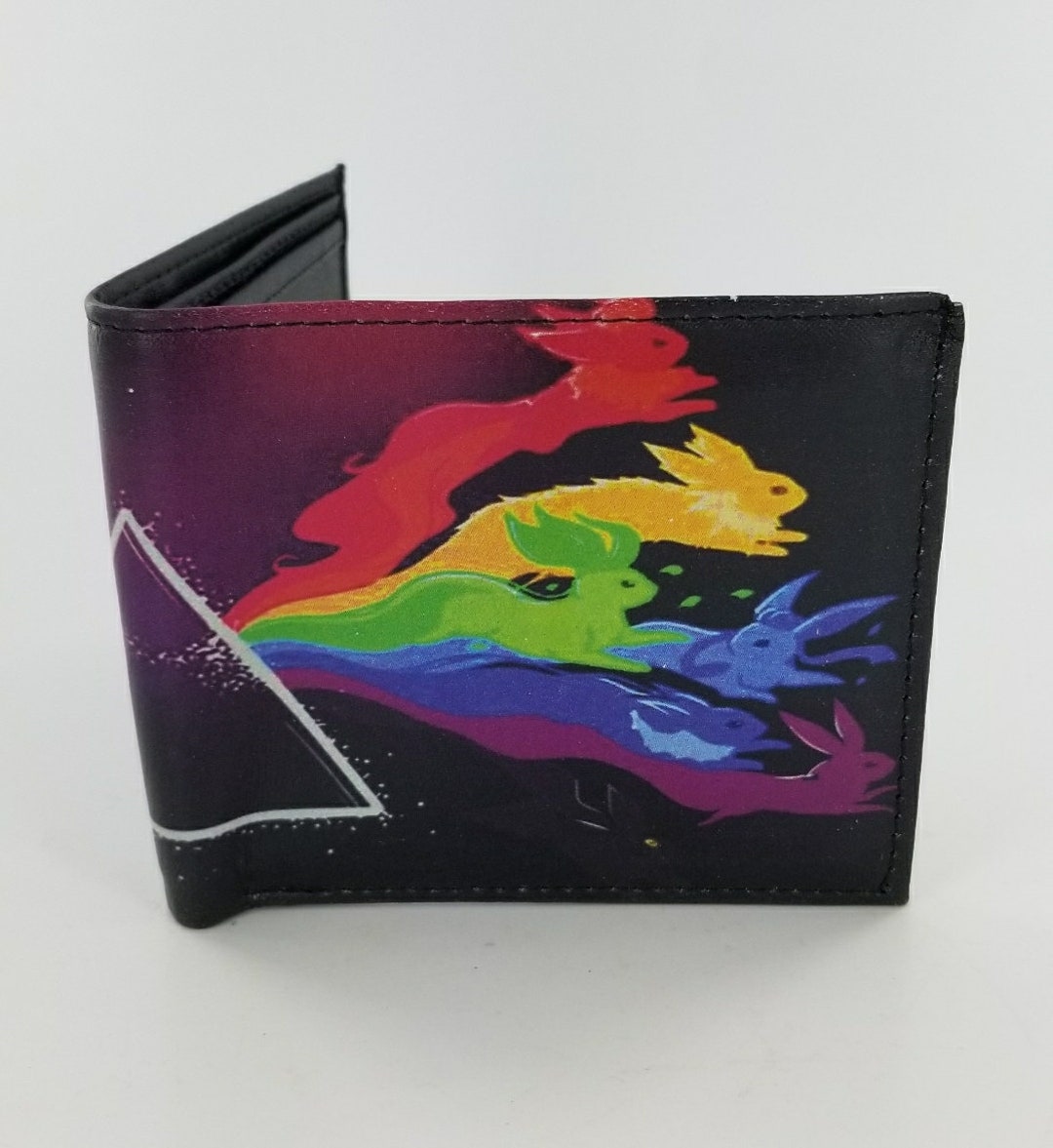 Cartoon Inspired Genuine Leather Handmade Bifold Wallet in a Cartoon ...