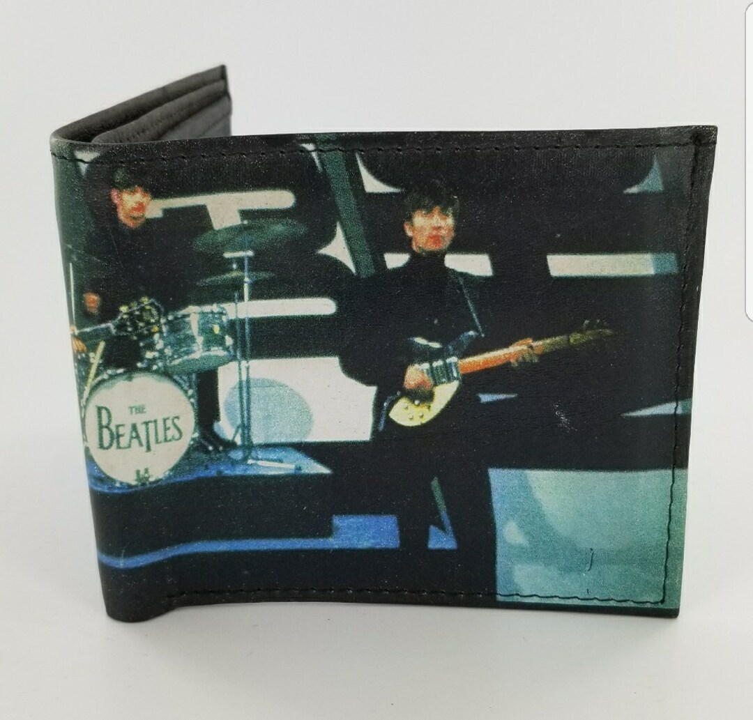Genuine Handcrafted Leather Wallet Beatles Inspired.fully Laserprinted ...