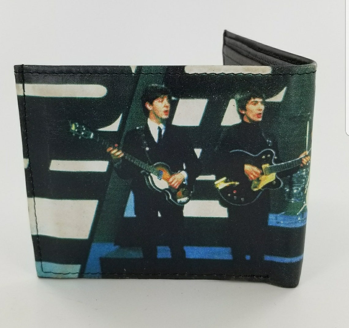Genuine Handcrafted Leather Wallet Beatles Inspired.fully - Etsy