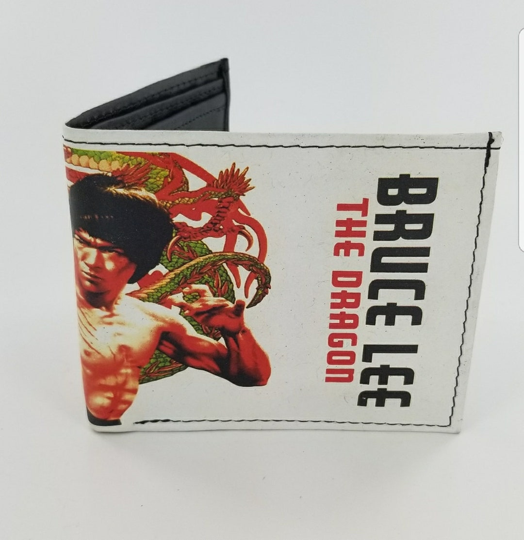 Genuine Handcrafted Bifold Leather Wallet,bruce LEE Inspired Dragon ...