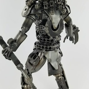 RECYCLED STEEL PREDATOR Handmade Metal Art Statue,scrap Sculpture,10.5 ...
