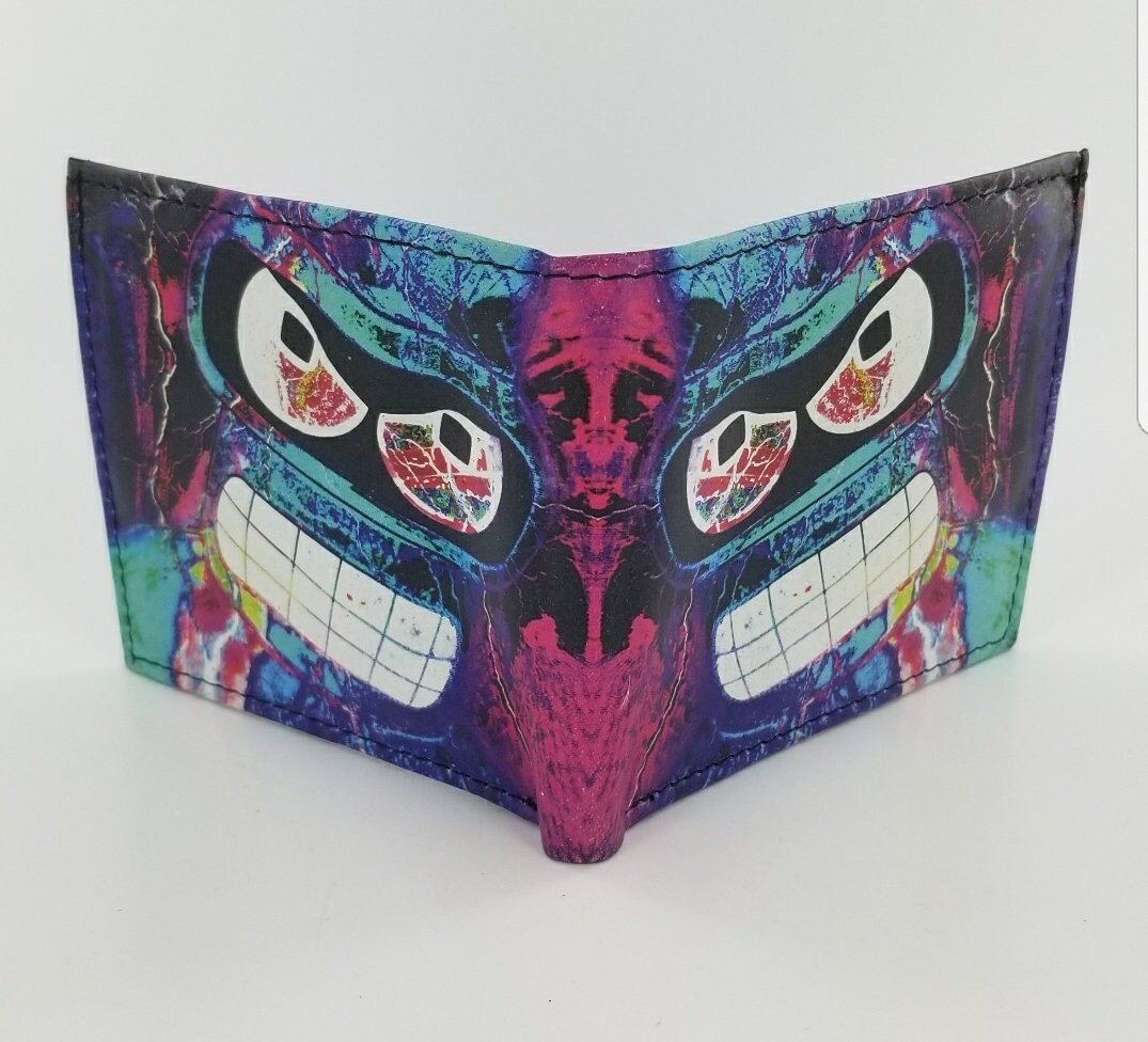 Handcrafted Cartoon Character Leather Bifold - Etsy