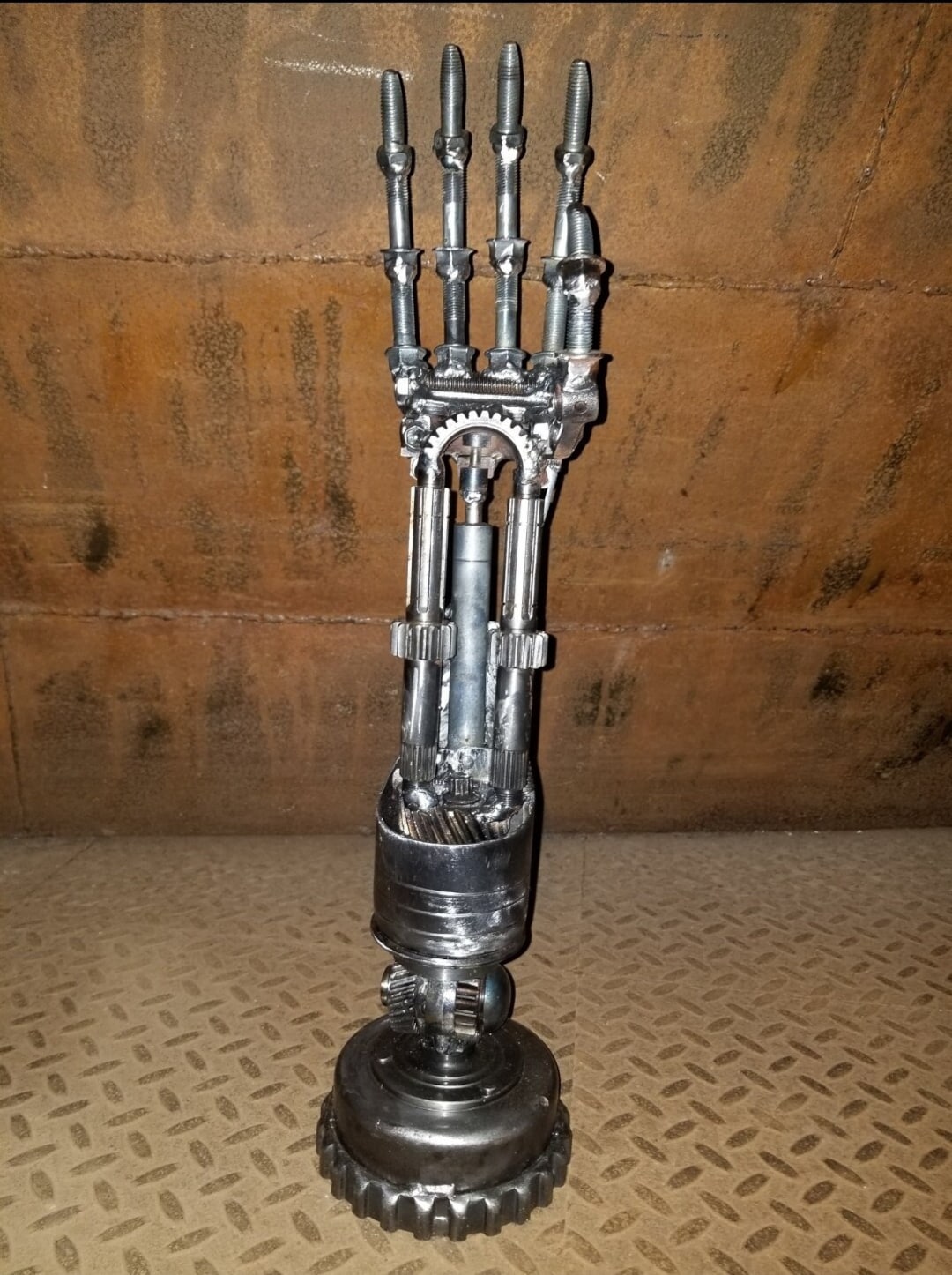 Handmade TERMINATOR ARM and HAND Handmade Recycled Metal Statue,scrap ...