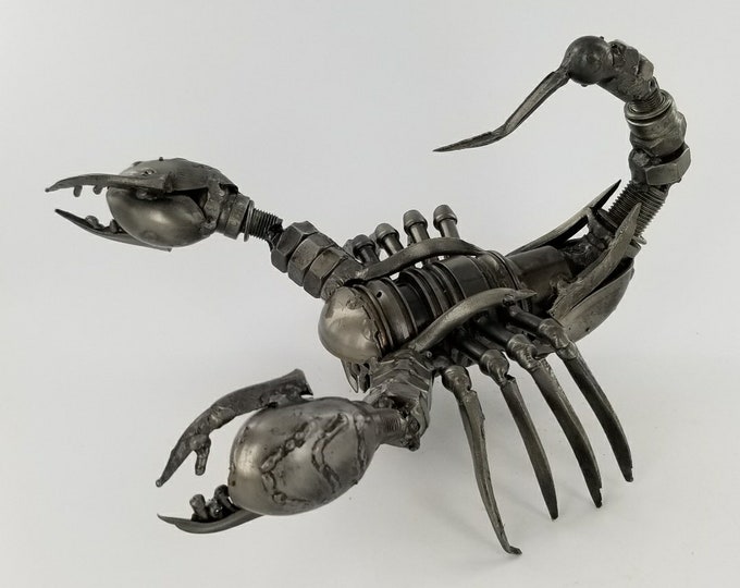 Recycled Metal Scorpion Art Statue,handwelded Steel Scrap Sculpture ...