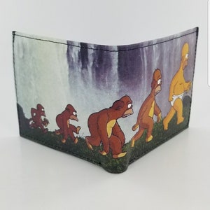 Handcrafted Bifold Leather Homer Simpson Cartoon Inspired Wallet.fully ...