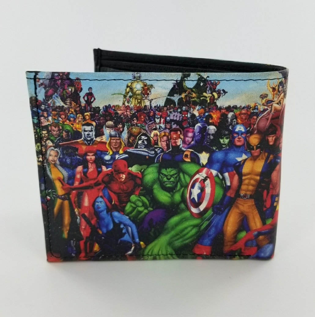 Genuine Handcrafted Leather Bifold Wallet SUPERHERO Movie Inspired ...