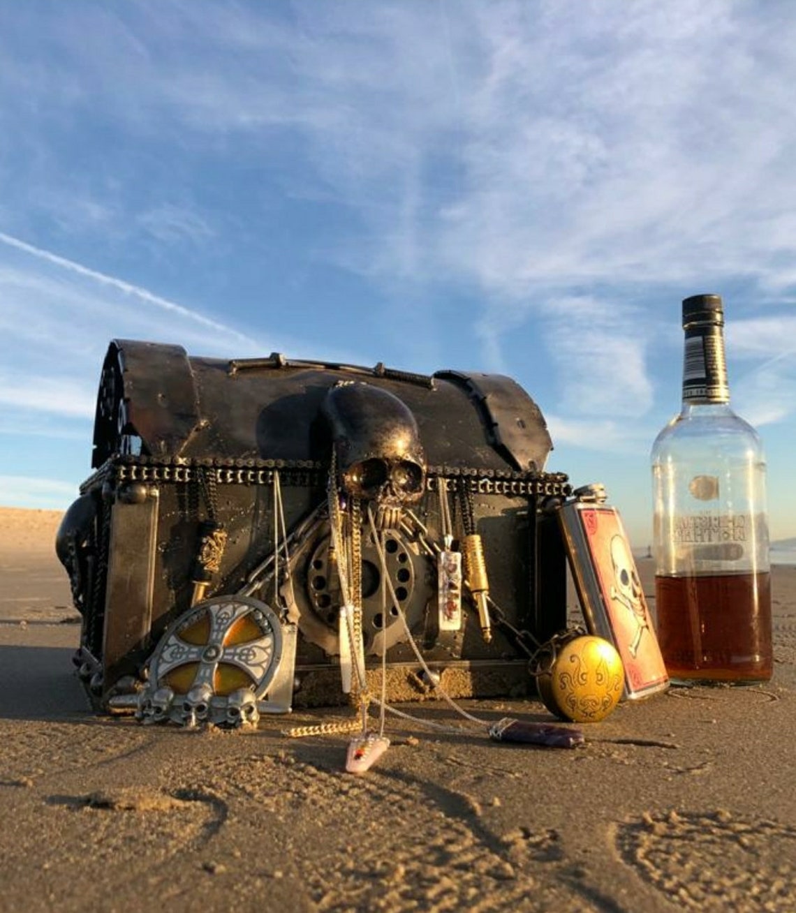 Custom Handmade Treasure Chest Fully Recycled Metal Art - Etsy