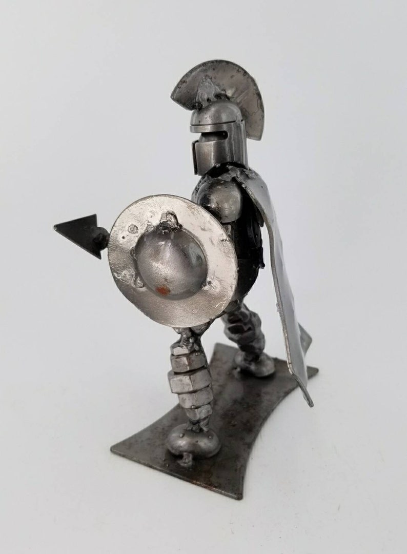 Spartan Warrior Inspired Handmade Recycled Metal Art | Etsy