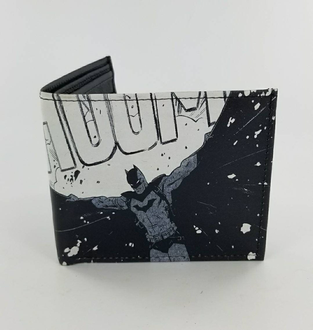 Superhero Leather Bifold Wallet,action Hero Comic Book Wallet,genuine ...