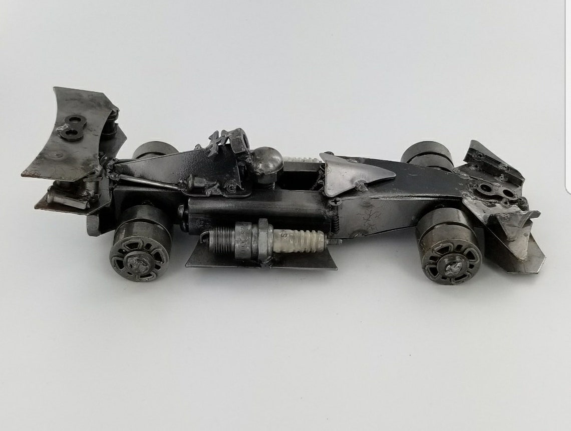 F1 RACING CAR Recycled Metal Statue,recycled Scrap Steel Sculpture ...