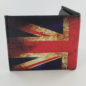 Genuine Handmade BRITISH UNION JACK Flag Leather Bifold Wallet.fully ...