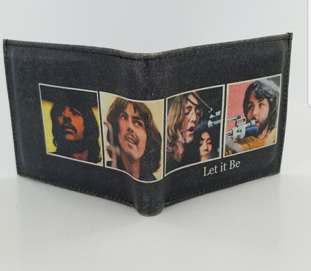Genuine Handcrafted BEATLES Music Inspired Bifold Leather Wallet.fully ...