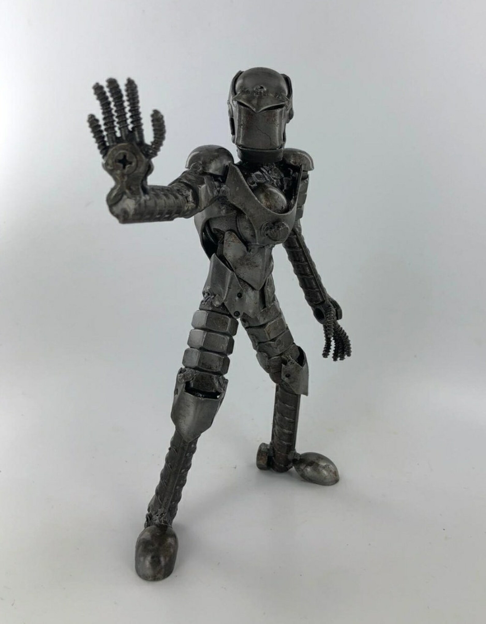 Ironman Superhero Recycled Metal Art Statue Movie - Etsy