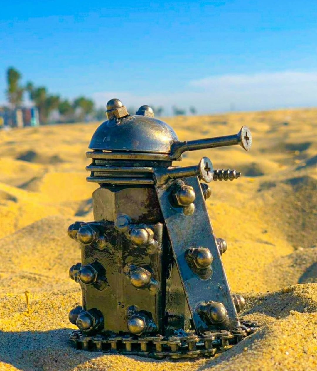 DALEK From DOCTOR WHO Inspired Handmade Recycled Metal Statue,steel ...