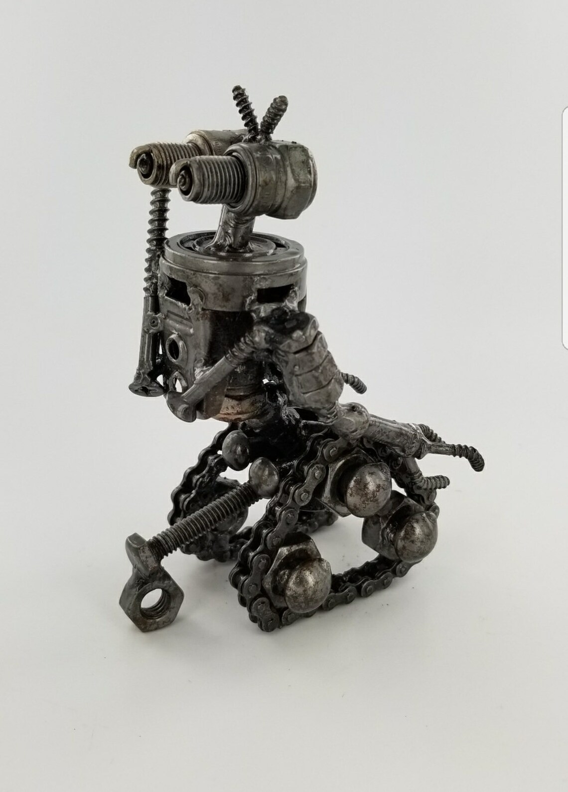 JOHNNY 5 Short Circuit Movie Inspired Handmade Recycled Metal Statue ...